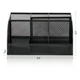 Deli Mesh Desktop Organizer Office Supplies, 7 Compartments, Black ...