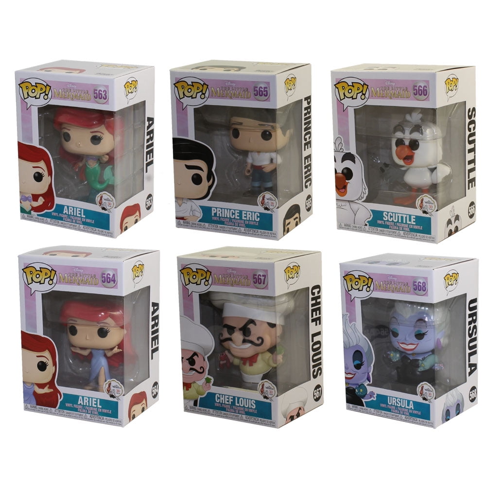 Funko POP! Disney - The Little Mermaid S2 Vinyl Figures - SET OF 6 (2 ...