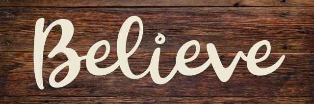 Believe Rustic Looking Wood Sign Wall Décor Gift 8 x 24 Wood Sign B3 ...