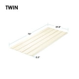 Mellow Wood Bed Slat Board with Fabric Cover, Vertical Mattress Support ...
