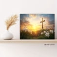 1pc 2D Flat Canvas Featuring The Cross of The Holy Spirit And White ...