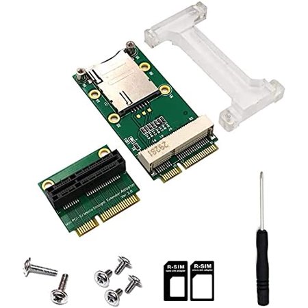 PCI-E with SIM Card Slot(Vertical Installation) for 3G/4G,WWAN LTE,GPS ...