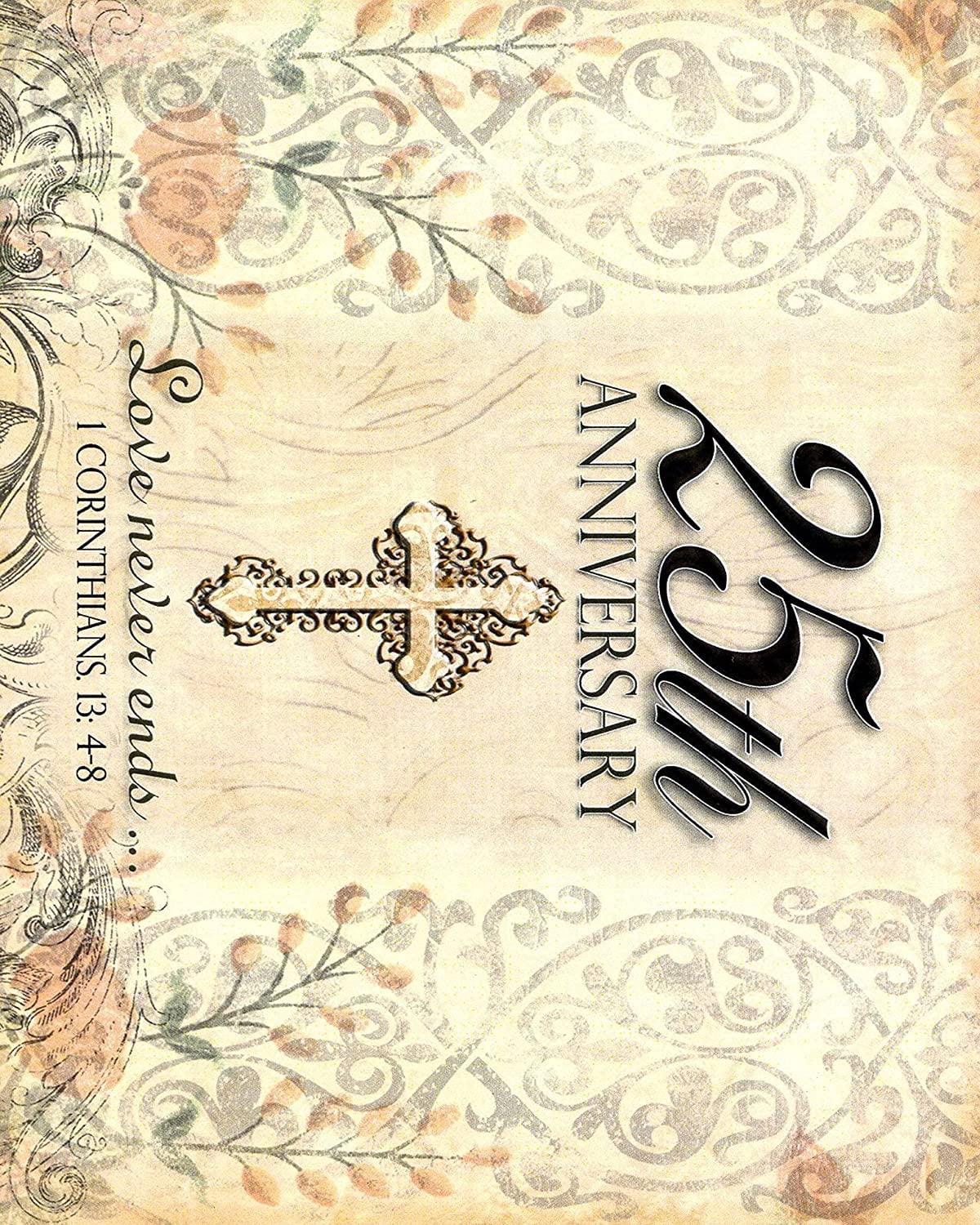 Catholic print picture - 25TH ANNIVERSARY - 8" x 10" ready to be framed ...