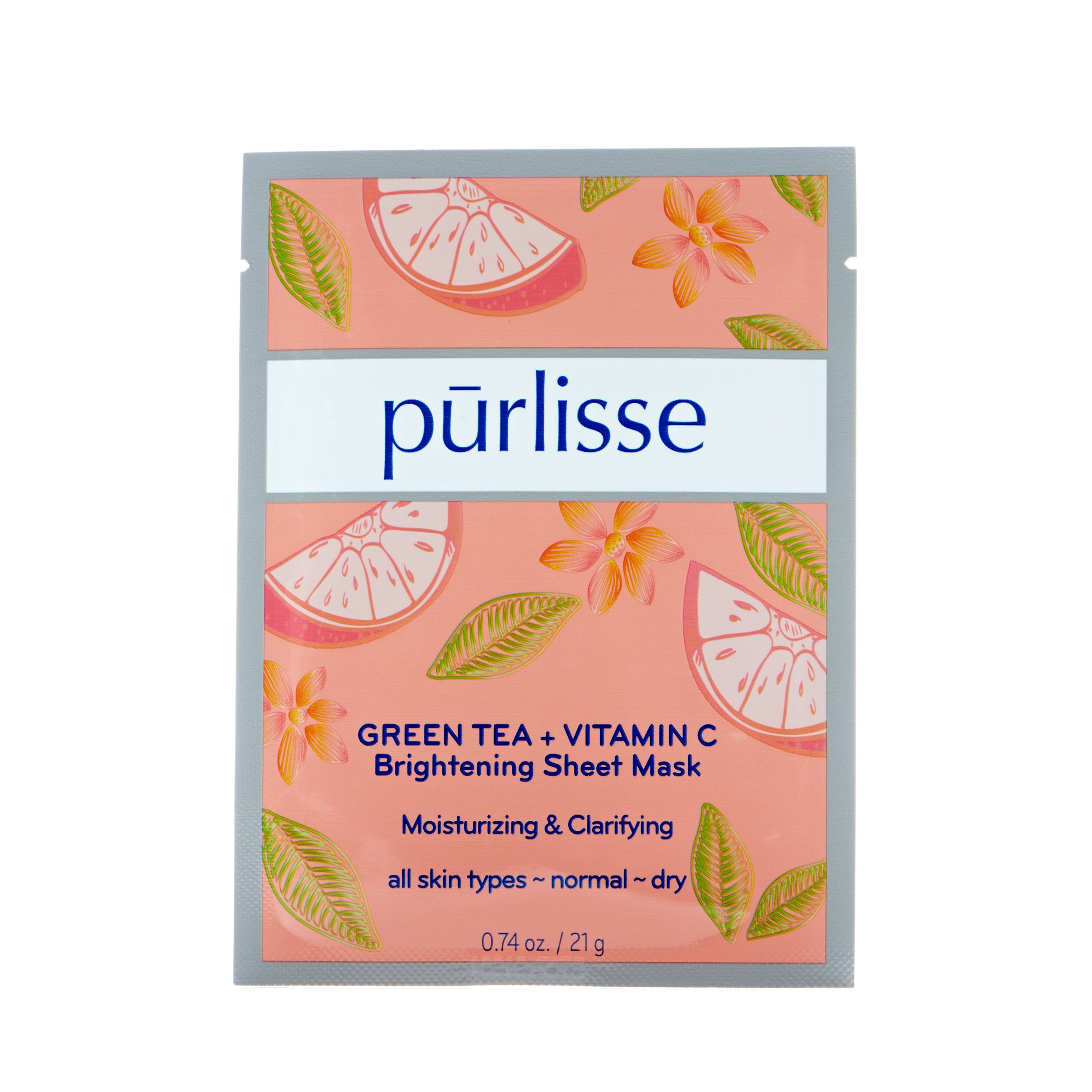 Green Tea + Vitamin C Brightening Sheet Mask - Walmart.com