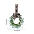 BAOPAI Spring Simulation Bow Daisy Garland - Artificial Plastic Flower ...