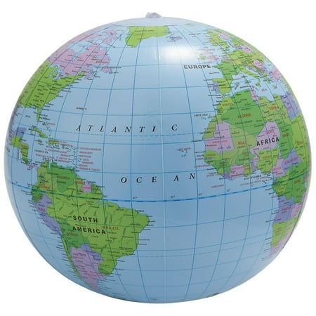 Inflatable Toy Globe Tellurion Training Geography Map Balloo | Walmart ...