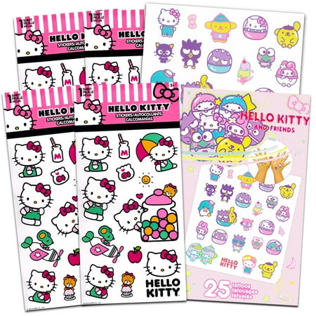 Hello Kitty Stickers Party Supplies Pack Toddler -- Stickers for ...