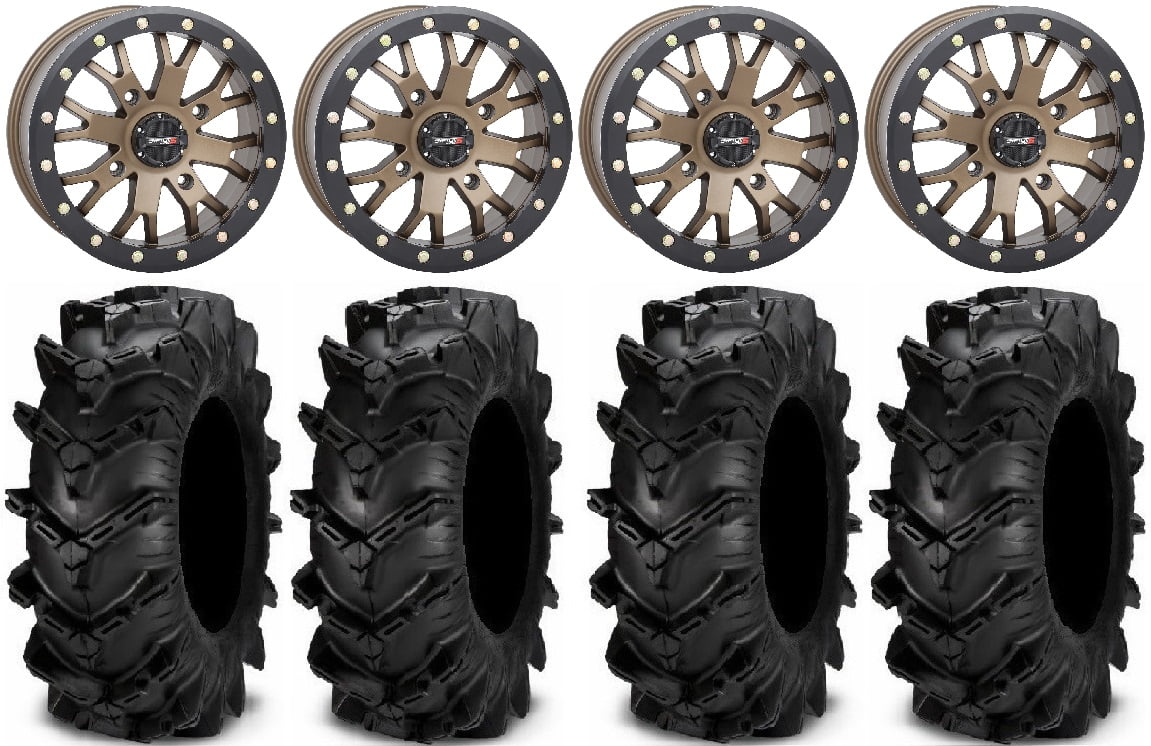 System 3 SB-4 Bronze (4+3) 14" Wheels 27" Cryptid Tires Kawasaki Mule ...