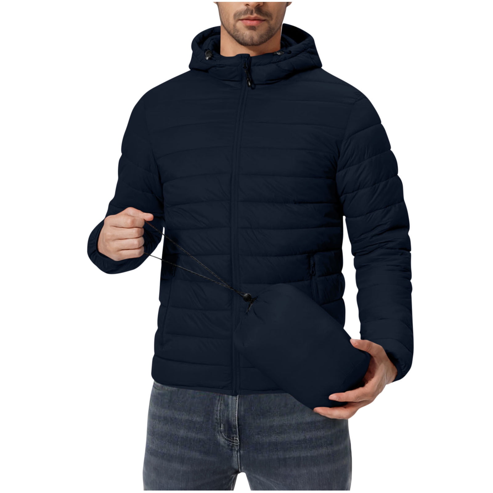 Click here for Cfhntfmh Mens Packable Puffer Jacket Midweight Zip... prices