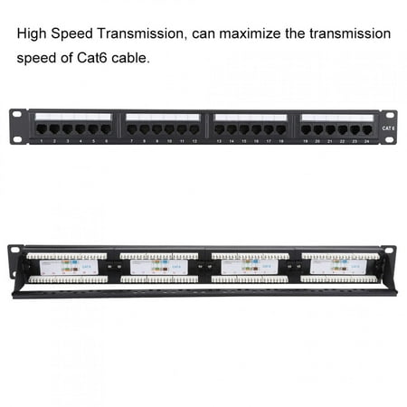 Loewten Cold Rolled Steel CAT6 Cable Rack, Data Patch Panel, For Weak ...