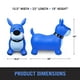Waddle! Dog Bouncer! Inflatable Ride on Toy (Blue) - Walmart.com