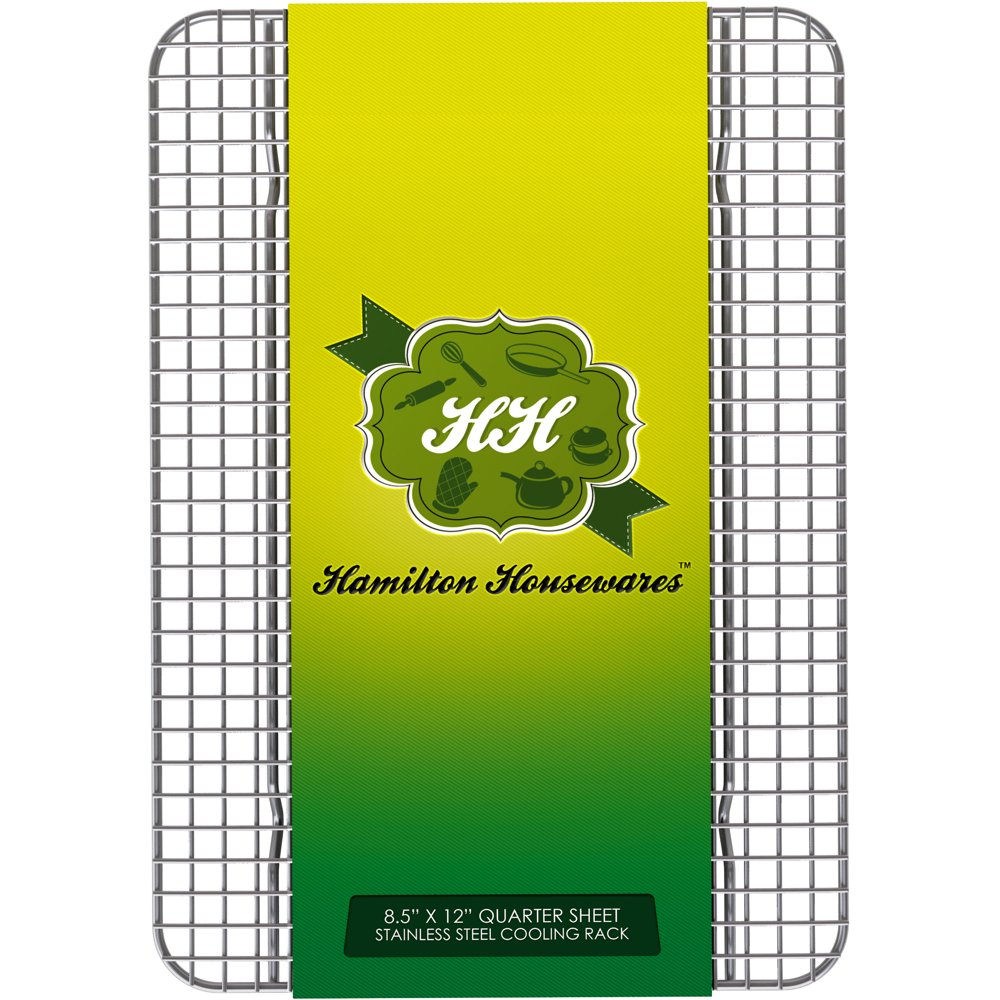 Hamilton Housewares 8.5" x 12" Stainless Steel Cooling Rack - Walmart ...