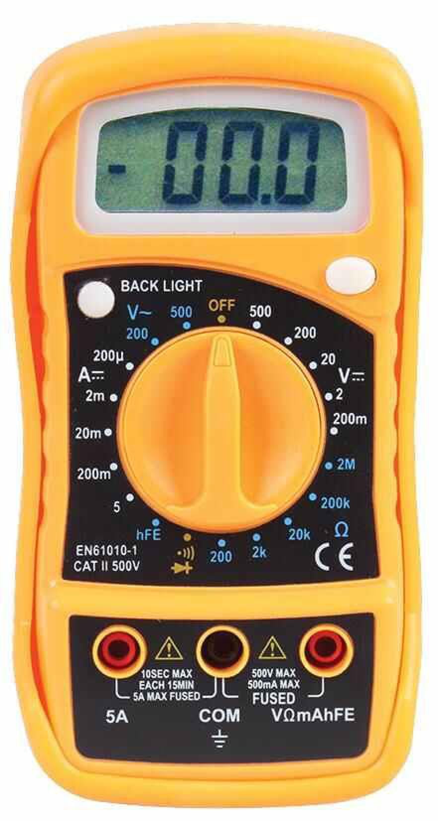 DURATOOL - 500V AC/DC Manual Ranging Digital Multimeter - Walmart.com