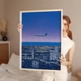 Affixzi Hiroshi Nagai Airplane Cityscape Wall Art Print - Japanese City ...