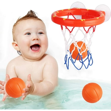 Bath Toys Bathtub Basketball Hoop Balls Set for Toddlers Kids with ...