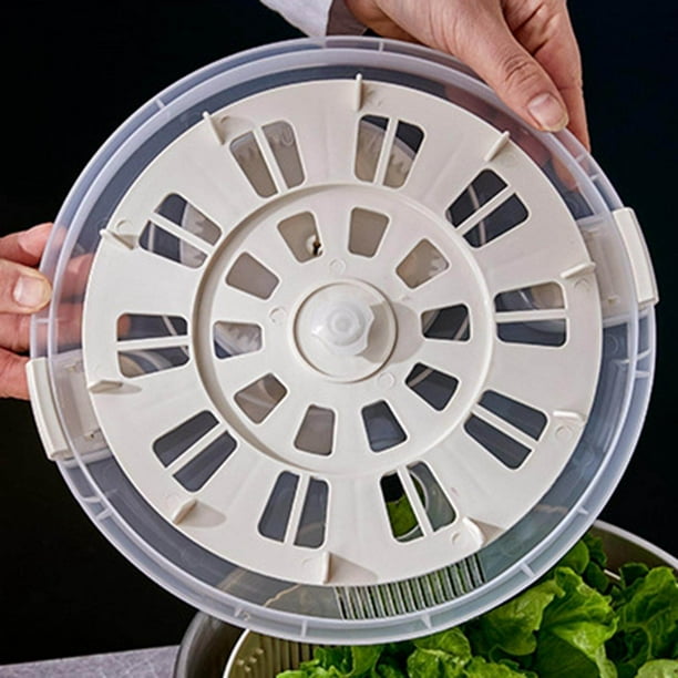 pitrice Salad Spinner Lockable Colander Basket Compact Storage ...