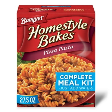 Banquet Homestyle Bakes Pizza Pasta, Family Boxed Dinner, Ready-to-Bake ...