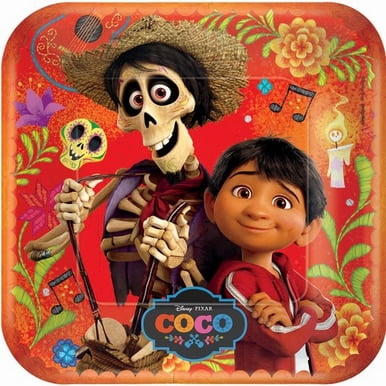 Disney Pixar Coco 9 Inch Square Plates | Walmart Canada
