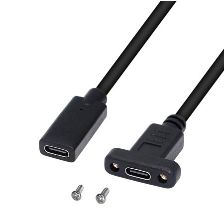 USB C Mount Cable, USB Type C 3.1 Type C Female to USB Type C Female ...