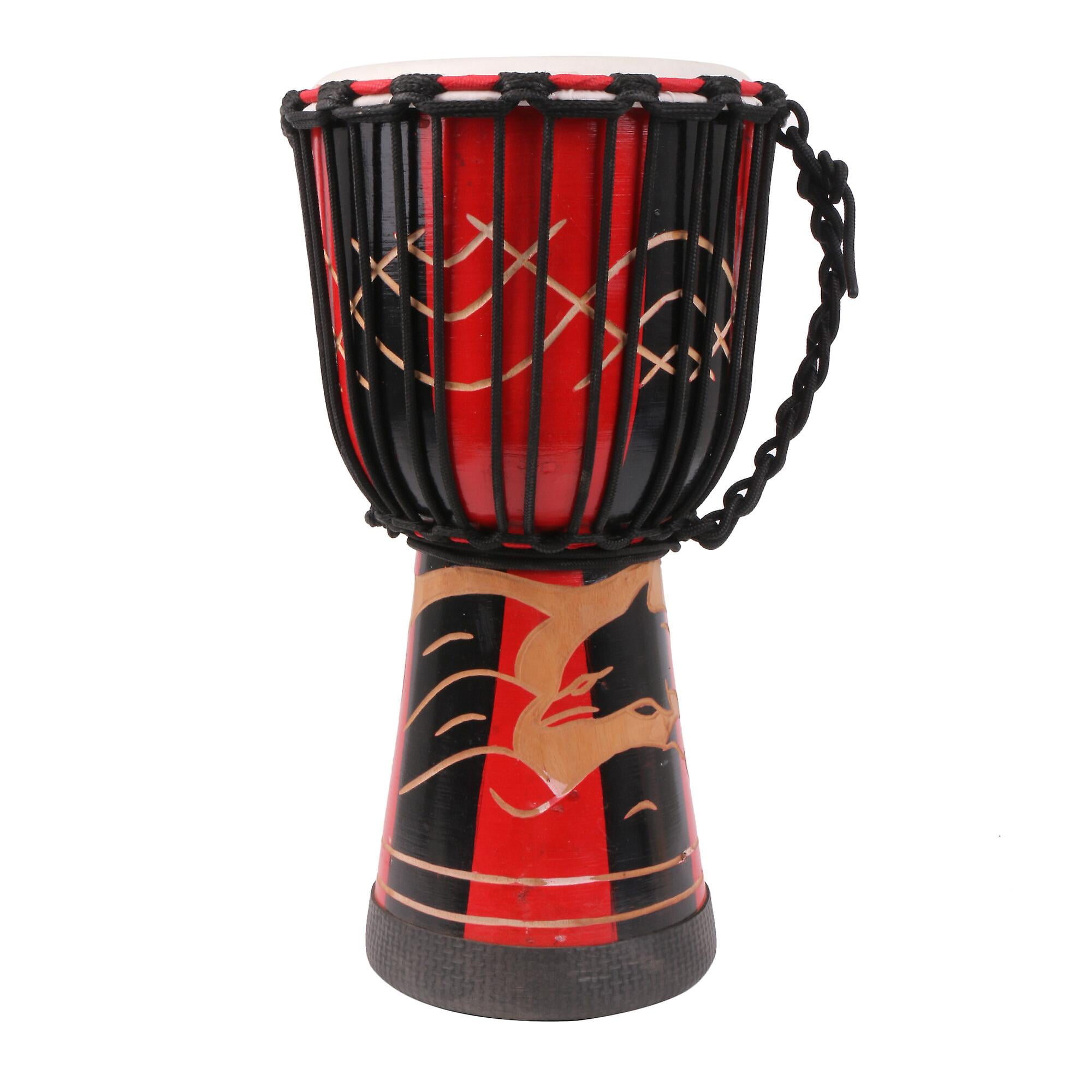 African Djembe Drum Bongo Musical Instrument Black Dolphin Pattern ...