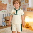Afdoent Boys Clothing Sets Stylish Color Block Summer Casual Short ...