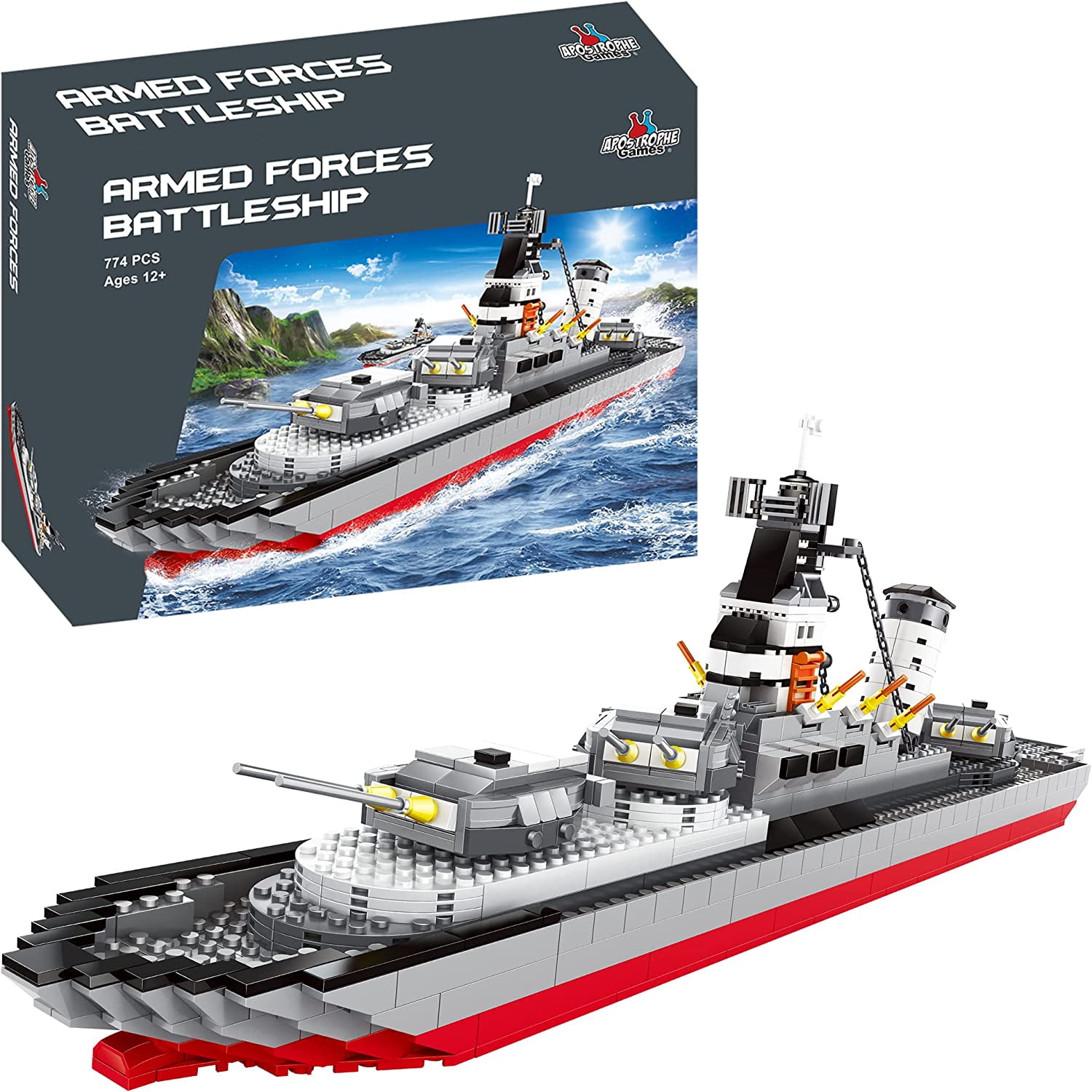 Navy Battleship Building Block Set (774 Pieces) - Walmart.com