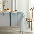 1pc Abstract Blue Black Grey and White Print Rectangular Tablecloth, 2D ...