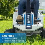 HART 80-Volt 30-inch Lithium-Ion Riding Lawn Mower Kit with Super ...