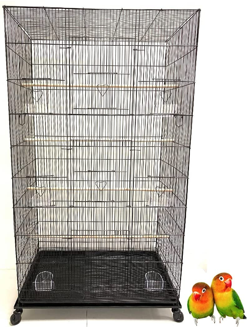 XX-Large 55" Multiple Flight Bird Aviary Budgie Canary Finch Breeding ...