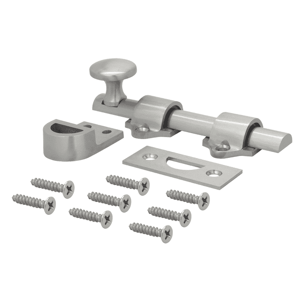 Nuk3y Heavy Duty Solid Brass Dutch Door Surface Bolt 4 inch - Walmart.com