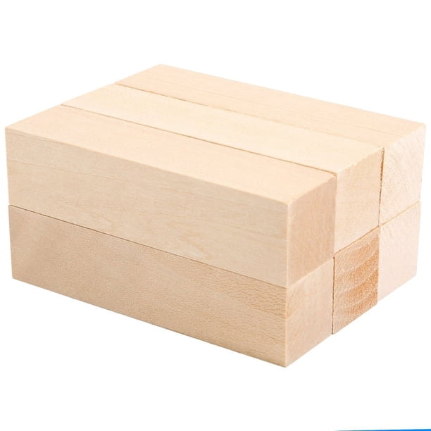 6 Piezas de Bloques de Talla de Tilo para Principiantes en Madera Kit ...