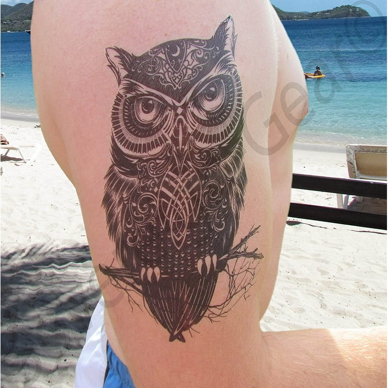 Owl Tattoos For Men On Chest