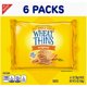 Wheat Thins Original Whole Grain Wheat Crackers, 6 Snack Packs ...