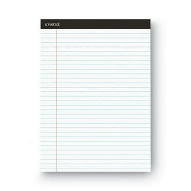 Premium Ruled Writing Pads, Wide/Legal Rule, 8.5 x 11, White, 50 Sheets ...