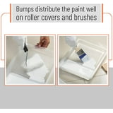 Bates Paint Tray Liners 9 Inch Pack of 10 Plastic Colorful Form-Fitting ...