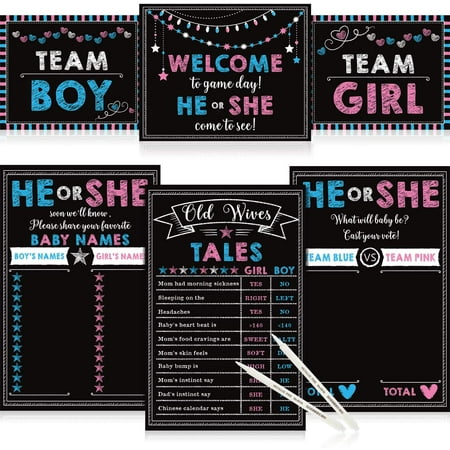 Gender Party Photo Props Gender Photo Signs Game Gender Posters Party ...