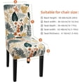 Chair Covers for Dining Room 6 Pack, Printed Stretch Dining Slipcovers ...