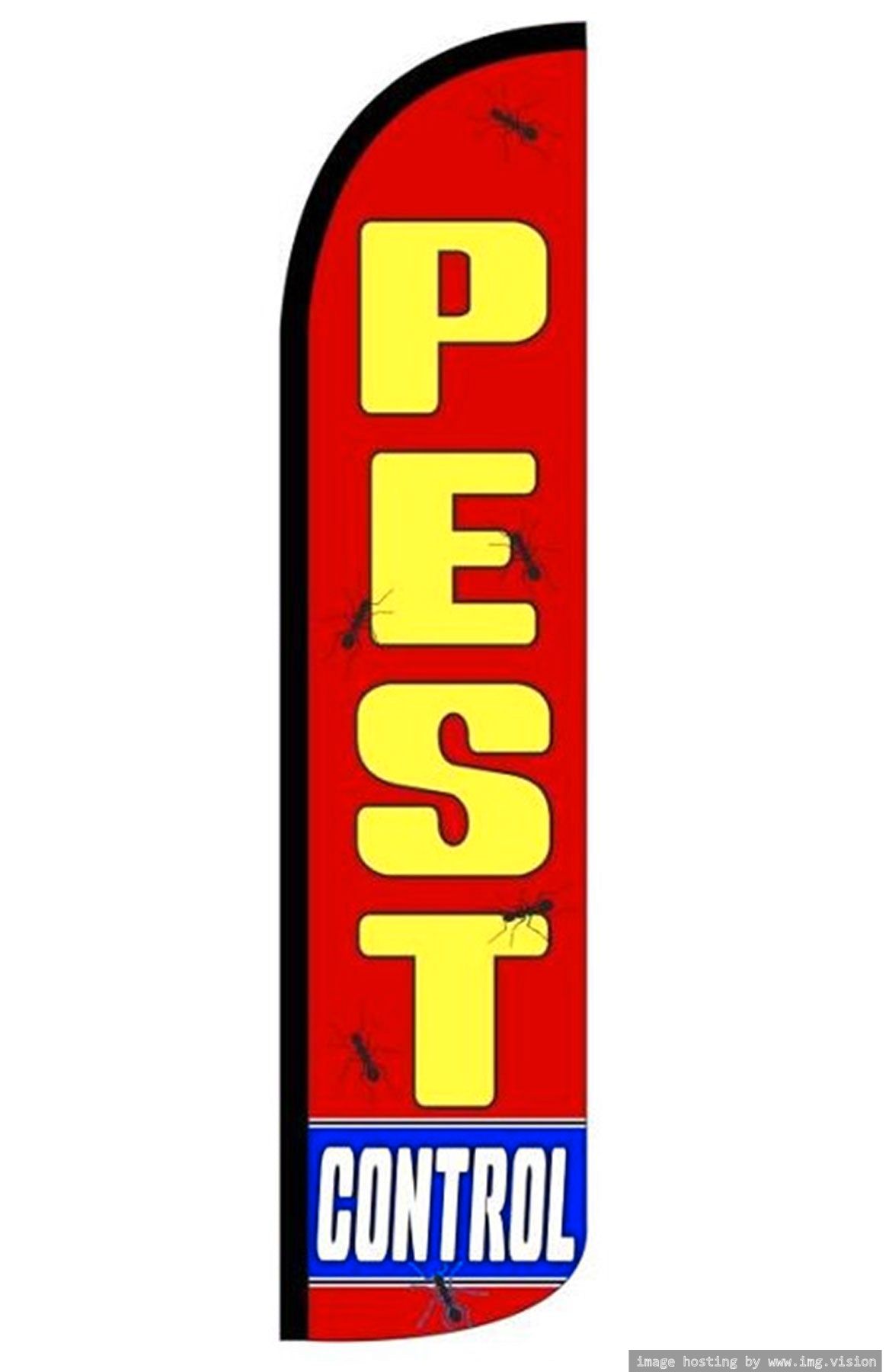 Pest Control Windless flag Without Pole Advertisement /Business Flags ...