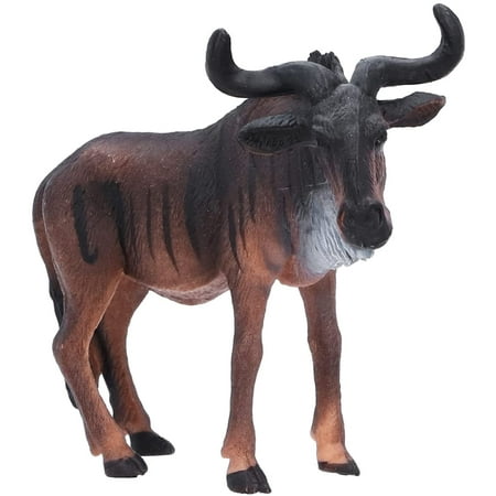 Wildebeest Figurine, Jungle Wildebeest Figure Plastic Animal Toy Statue ...