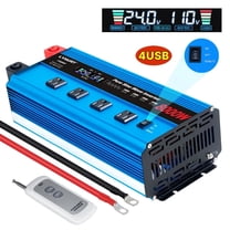 VEVOR Pure Sine Wave Inverter Charger, 5000 Watt, DC 24V to AC 120V ...