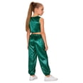 Haitryli Kids Shiny Jazz Disco Outfits Hip Hop Dance Shorts Sets Cheer ...