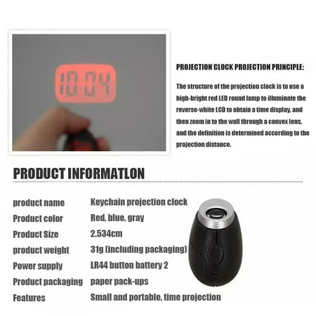 Digital Time Projection Clock Mini LED LED Watch Watch Projector ...