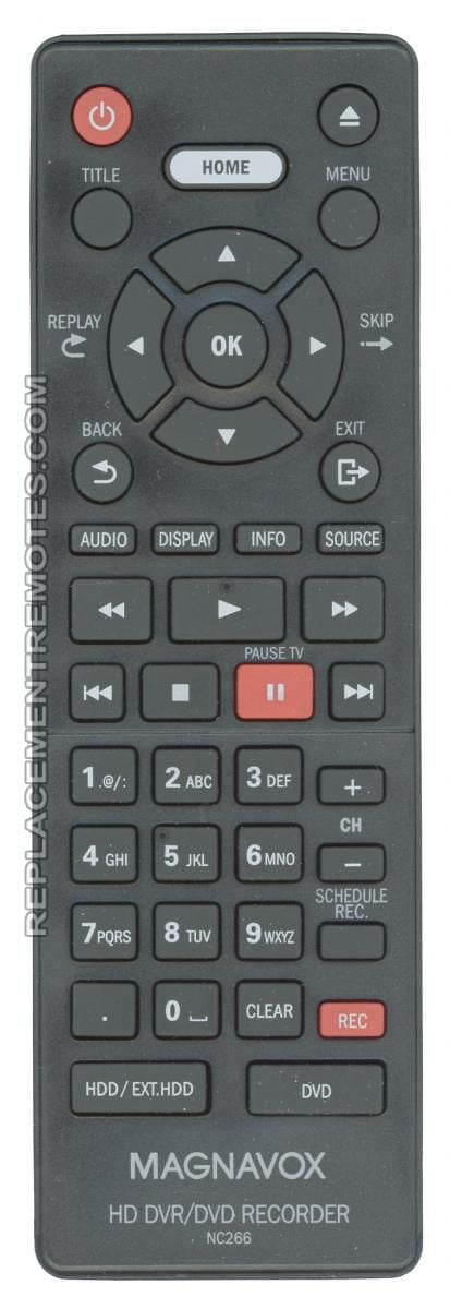 Magnavox NC266UH (p/n: NC266UH) DVD Recorder (DVDR) Remote Control (new ...