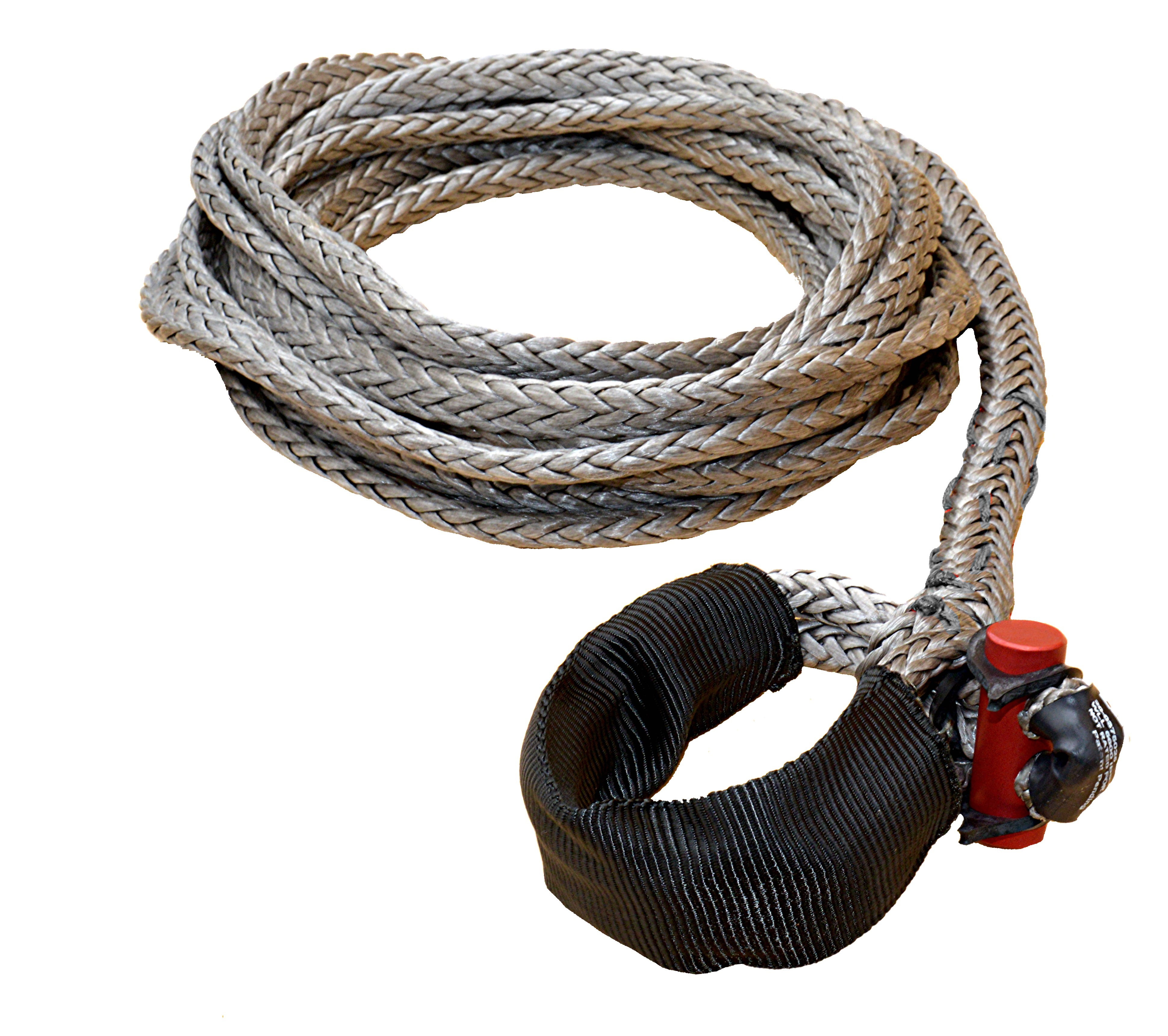 3/8" x 25' LockJaw Synthetic Winch Line Extension w/ Integrated Shackle ...