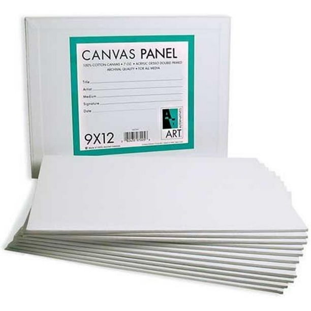 Nicole SbaCNV4002-CL 8 x 10 inch Pre-primed Canvas Panels, Boards - Lot ...