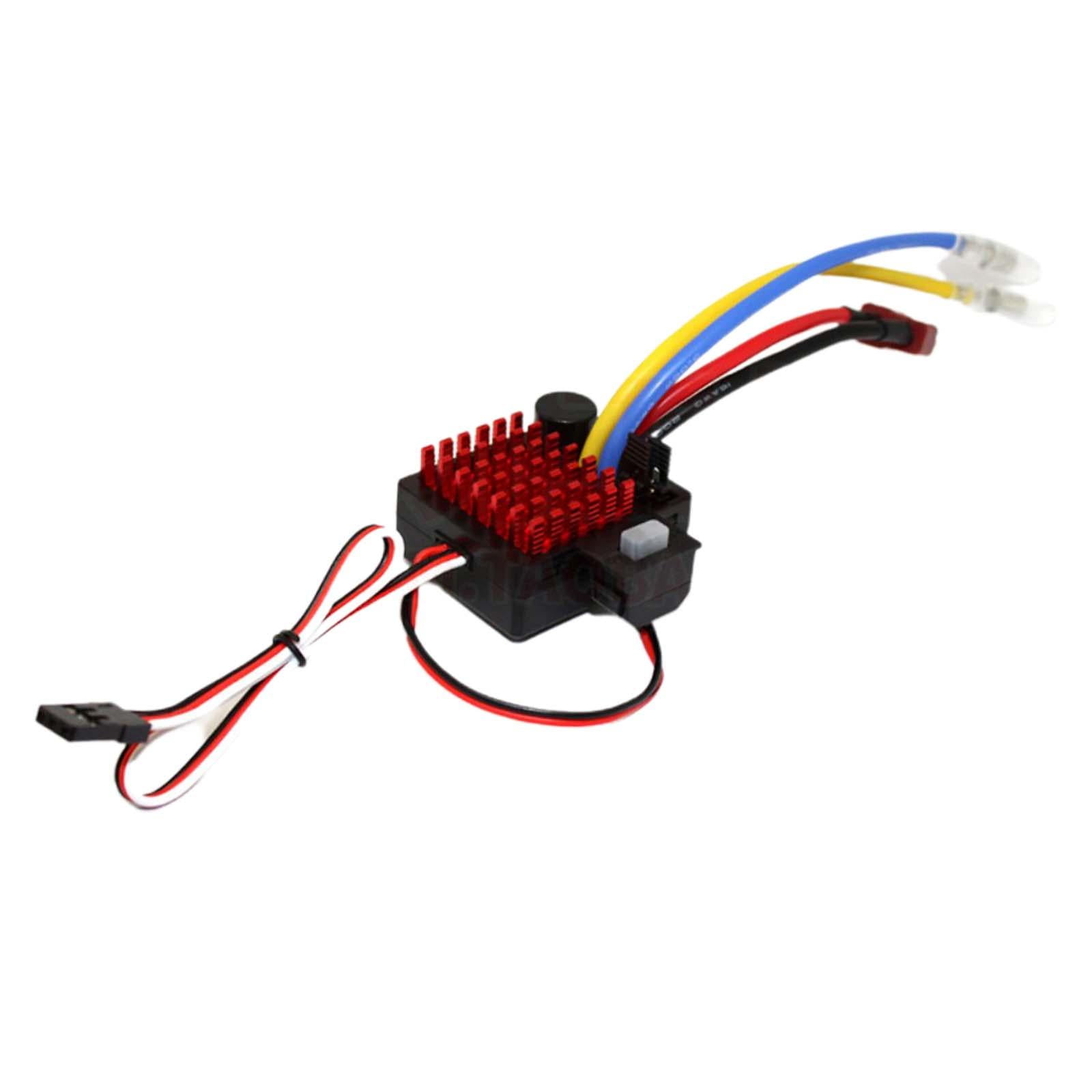 60A Brushed Waterproof ESC 6V / 2A BEC Built in 3 Modes Support 540/550 ...