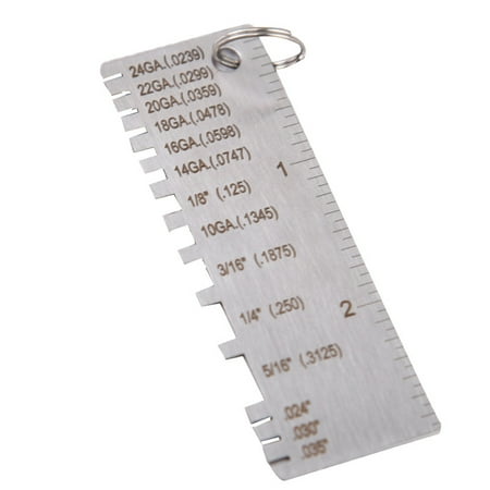 TILIYHELLO Metal Sheet Thickness Gauge, Welding Gauge Tools, Feeler ...