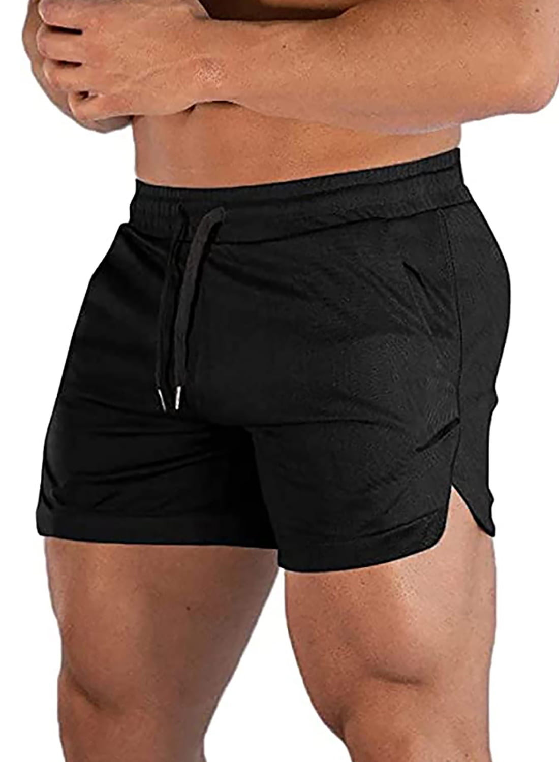 Hood Crew Men's Workout Shorts Fitness Runing Gym Traning Shorts with ...