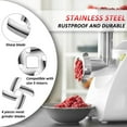 HYOWUIER, Meat Grinder Blade, Size 5, Stainless Steel Replacement ...