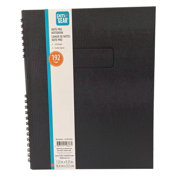 NOTE PRO NOTEBOOK, Vinyl Cover Journal96 sheets - Walmart.ca